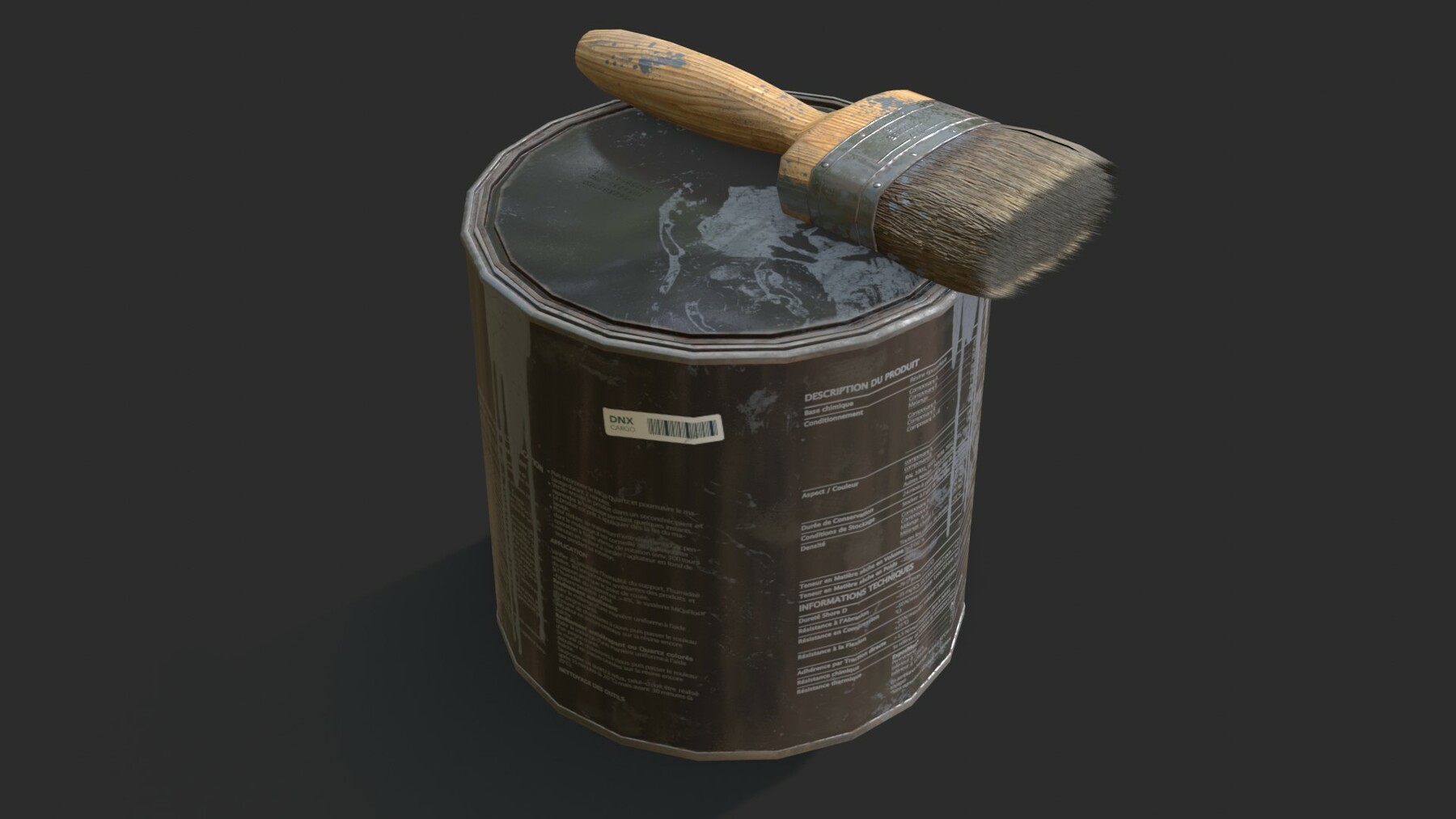 ArtStation - Paint Bucket and Paint Brush | Game Assets