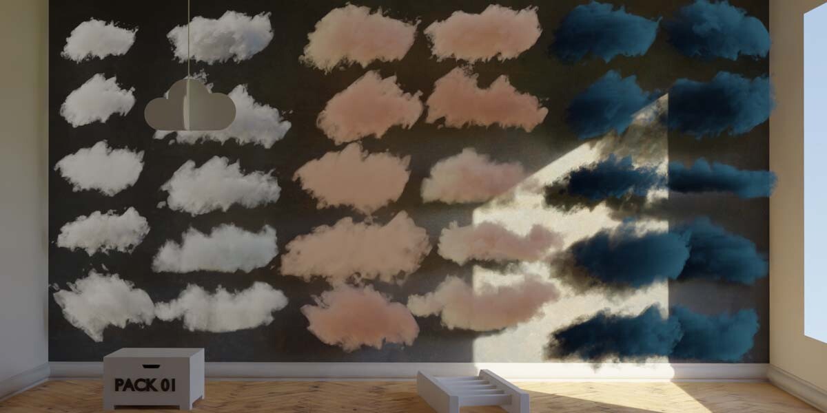 ArtStation - Fluffy Clouds Pack 01 & Cloud Node Shader for Blender ...
