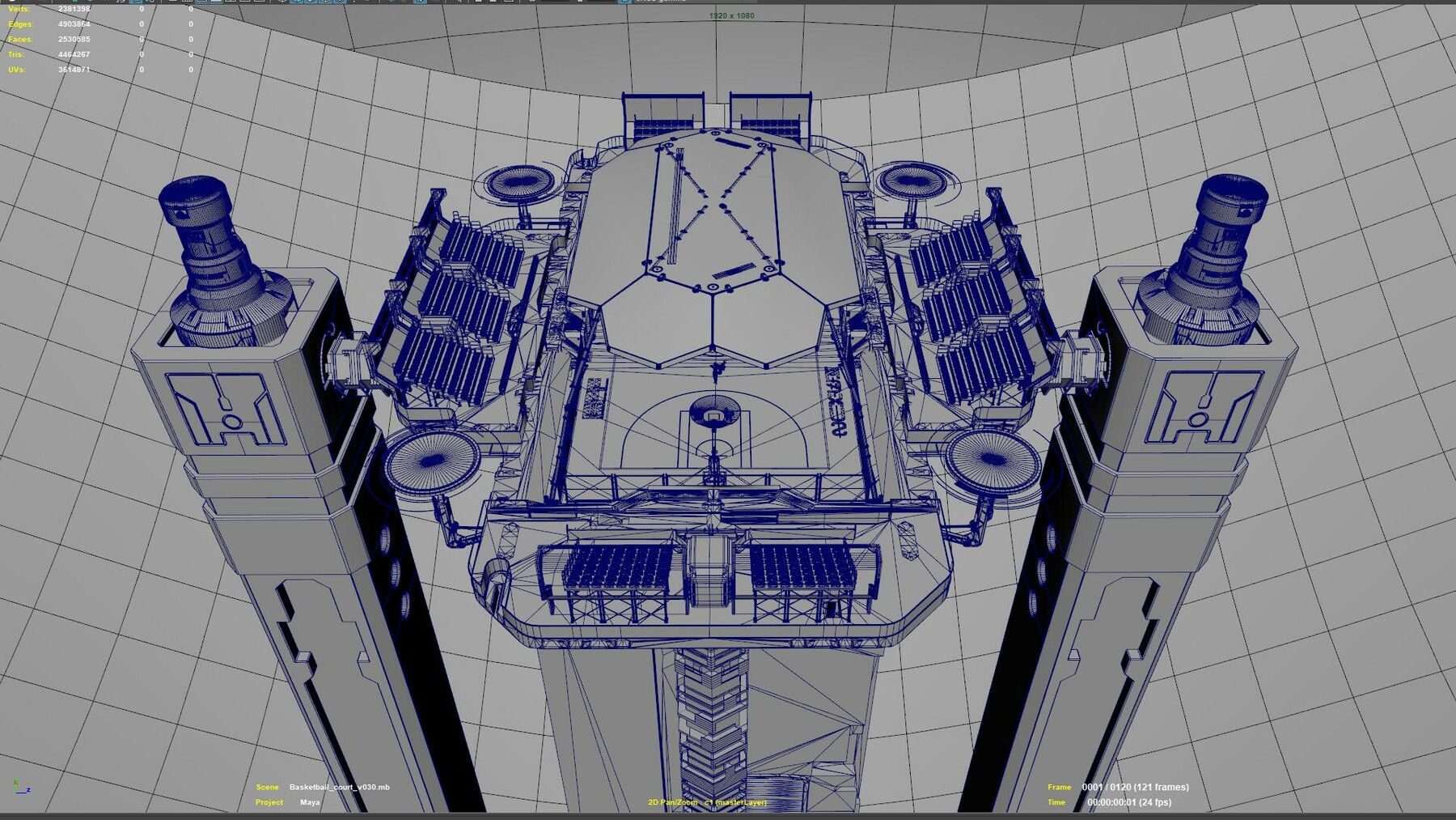 ArtStation - Futuristic Scifi Space Basketball court | Resources