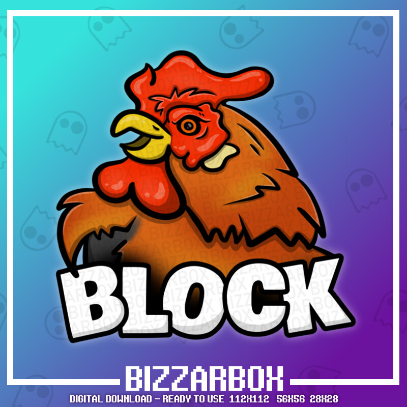 ArtStation - Twitch Emote: Cock Block Rooster | Artworks