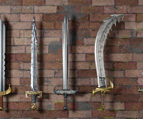 ArtStation - Sword Pack02 ! | Game Assets