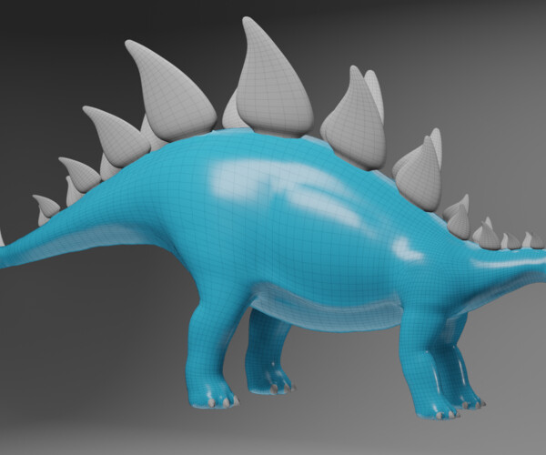 ArtStation - stegosaurus base mesh obj | Resources