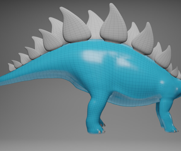 ArtStation - stegosaurus base mesh obj | Resources
