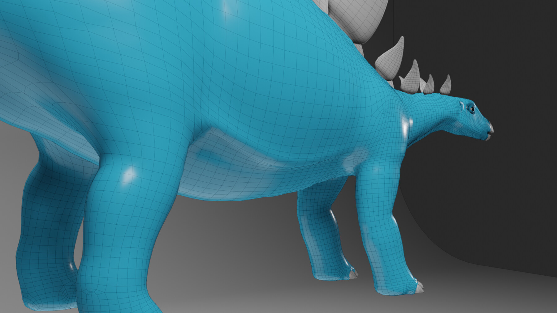 ArtStation - stegosaurus base mesh obj | Resources