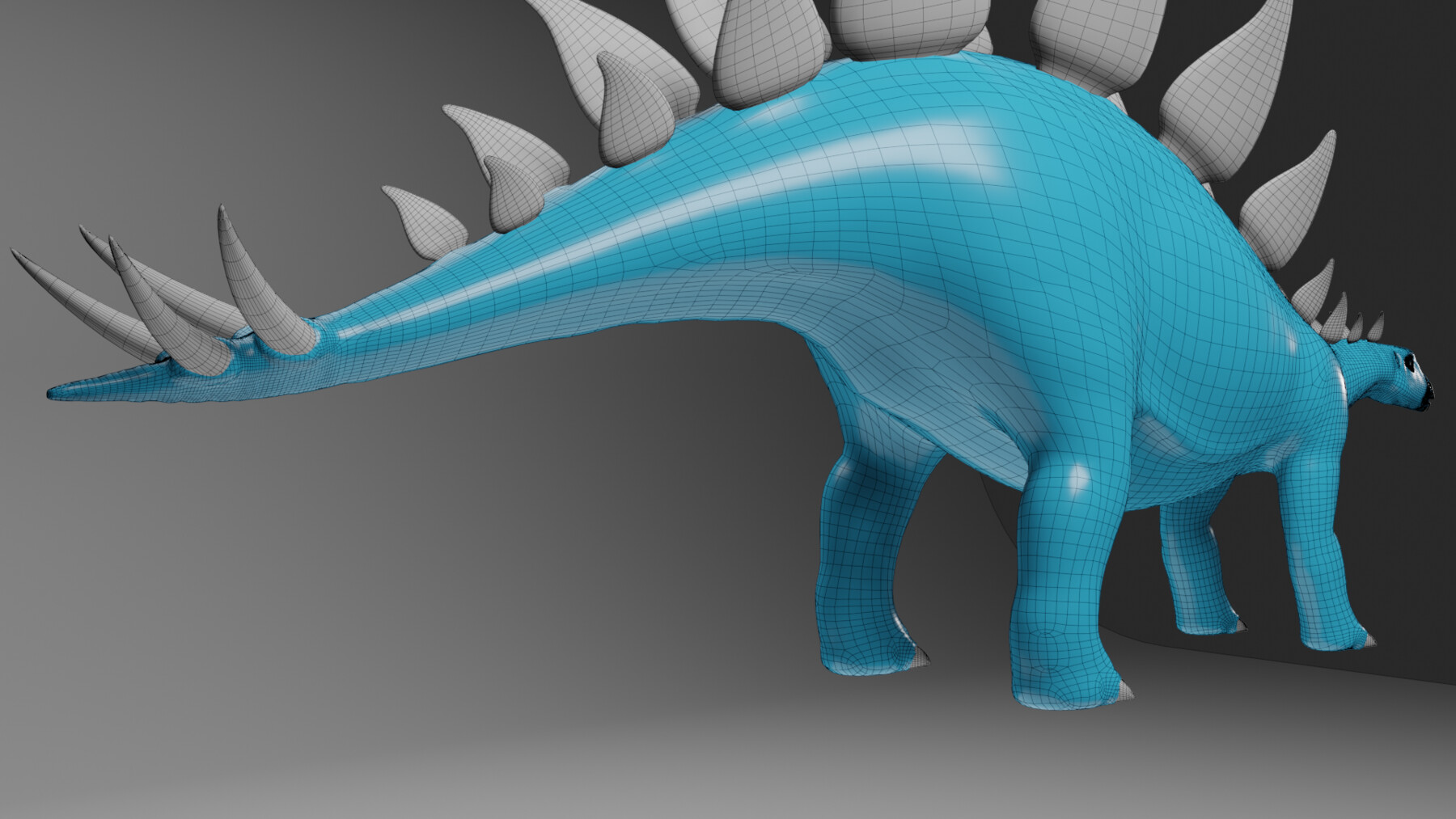 ArtStation - stegosaurus base mesh obj | Resources