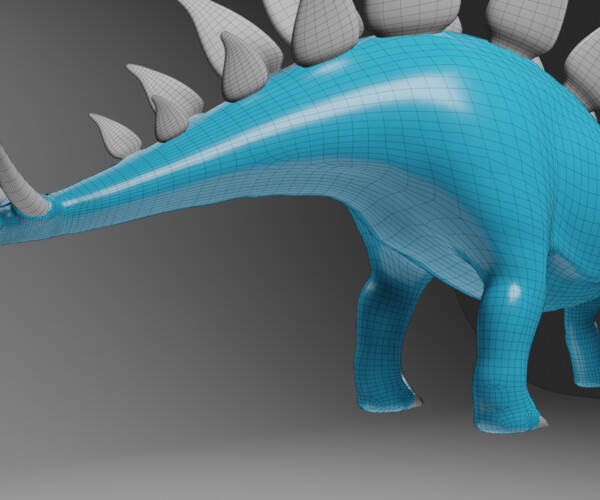 ArtStation - stegosaurus base mesh obj | Resources