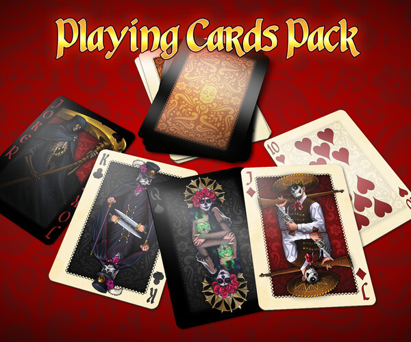 ArtStation - Styled Playing Cards Deck | Game Assets
