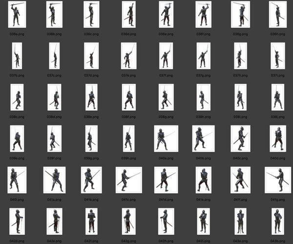 ArtStation - Knight Poses - Over 1000 Reference Images (turnaround ...