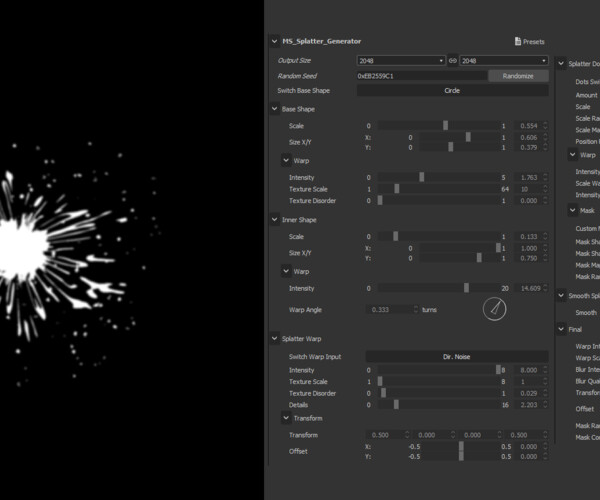 ArtStation - Various Splatter Generators/Textures | Game Assets
