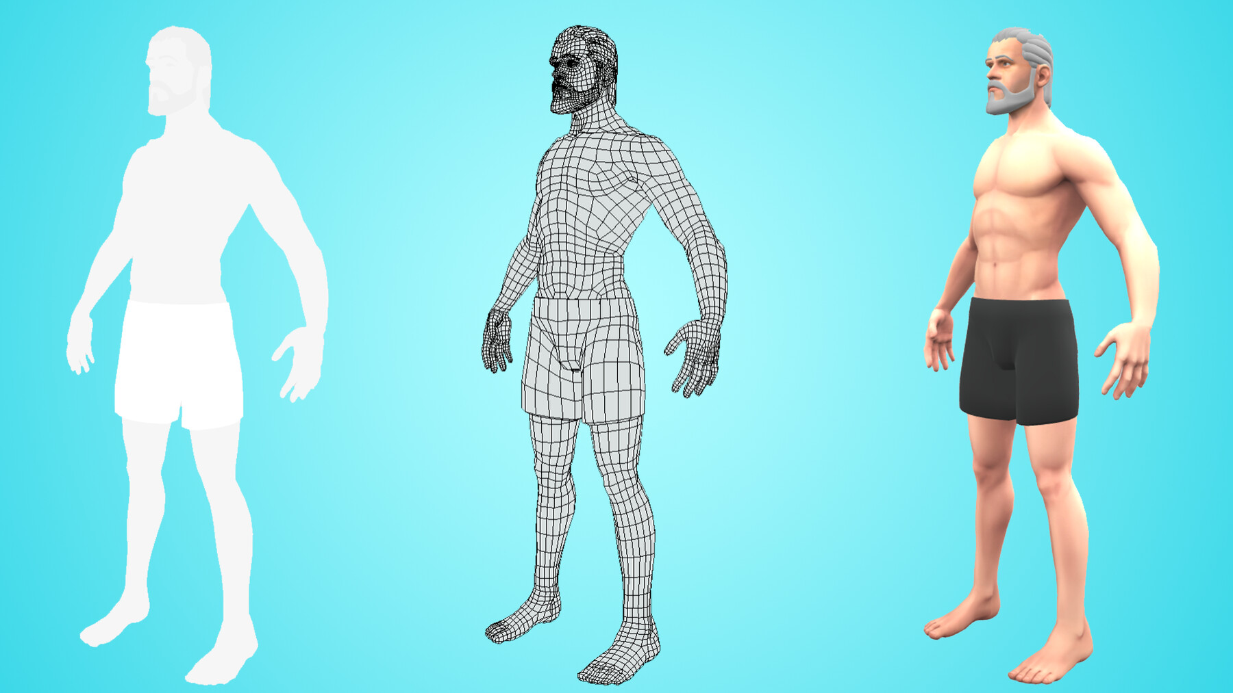 ArtStation - Stylized Male Character Design - Basemesh | Game Assets