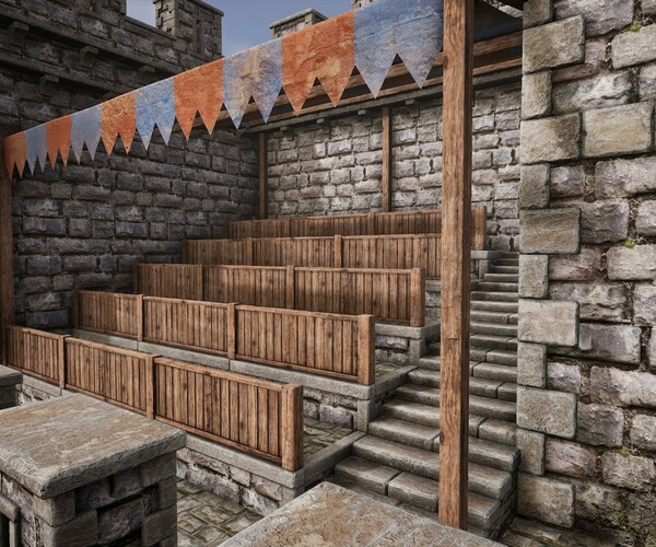 ArtStation - Fantasy Battle Arena (Modular) | Game Assets