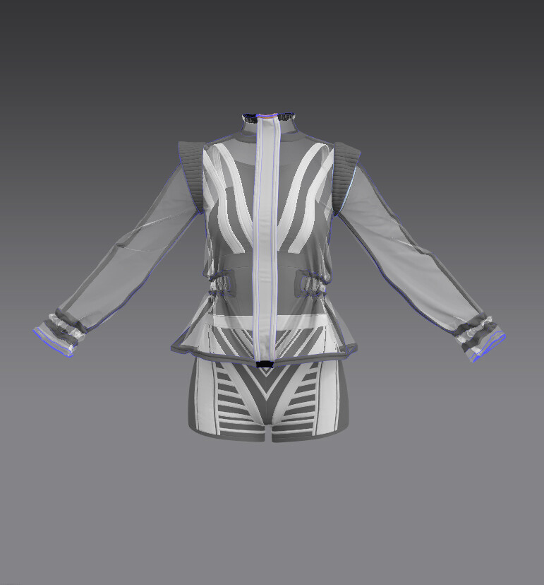 ArtStation - Female Sports Suit | Game Assets