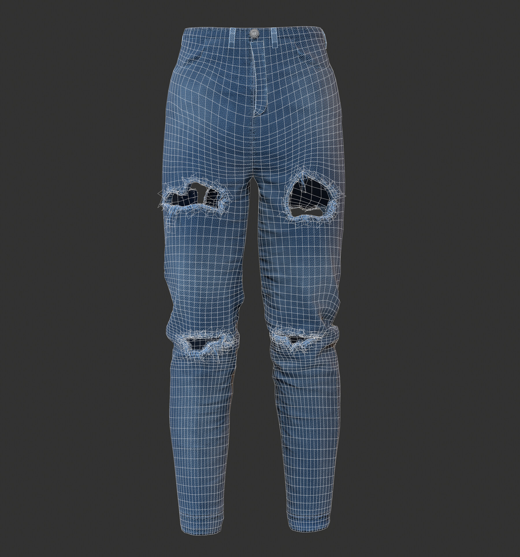 ArtStation - Jeans with threads | Game Assets