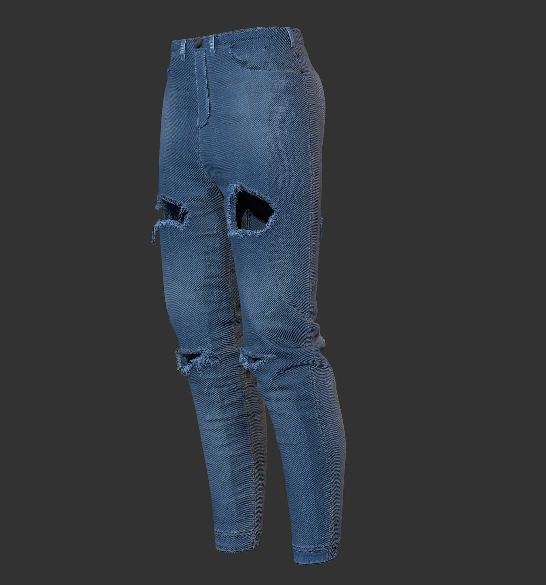 ArtStation - Jeans with threads | Game Assets