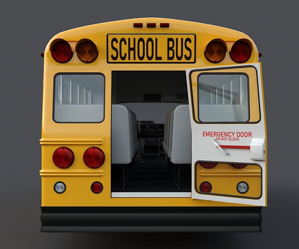 ArtStation - Ford E-Series School bus Type A | Resources