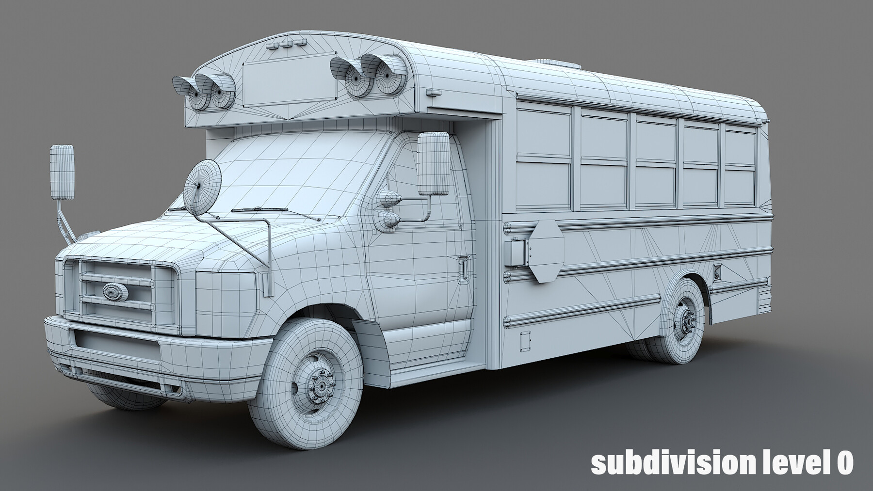 ArtStation - Ford E-Series School bus Type A | Resources