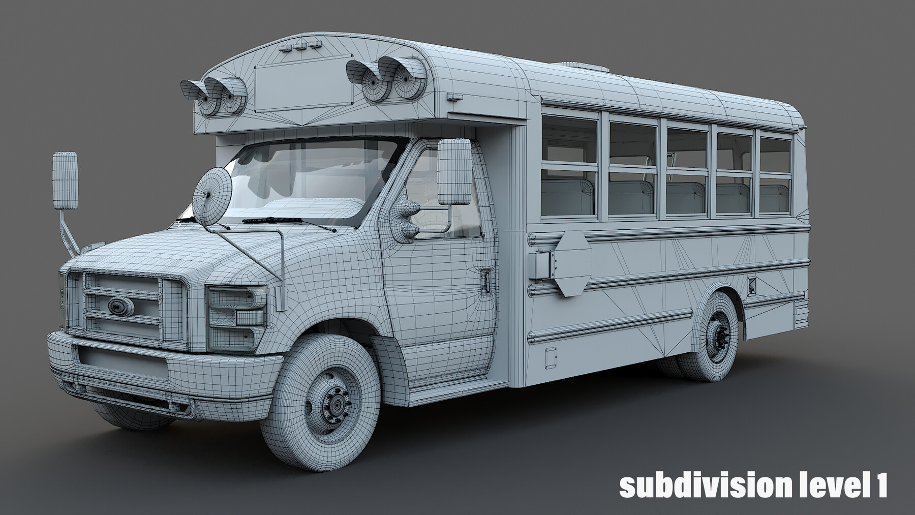 ArtStation - Ford E-Series School bus Type A | Resources