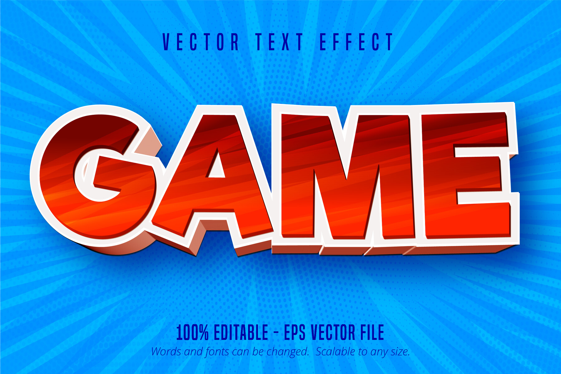 ArtStation - Game text, cartoon style editable text effect | Artworks