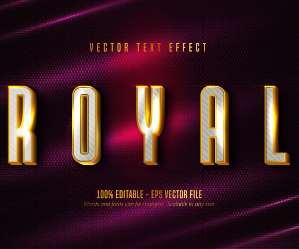 ArtStation - Royal text, gold color style editable text effect | Artworks