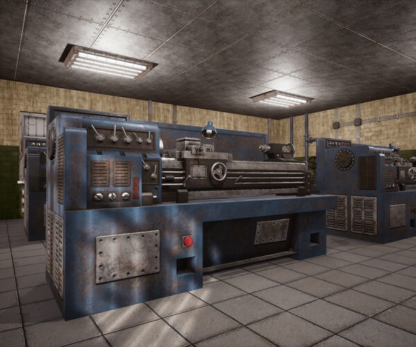 ArtStation - Modular Industrial Area | Game Assets