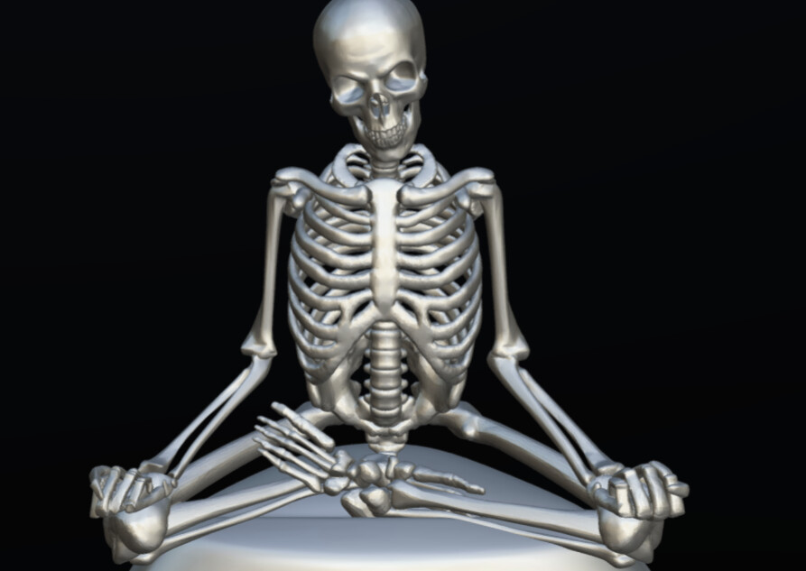 ArtStation - Skeleton Meditating | Game Assets