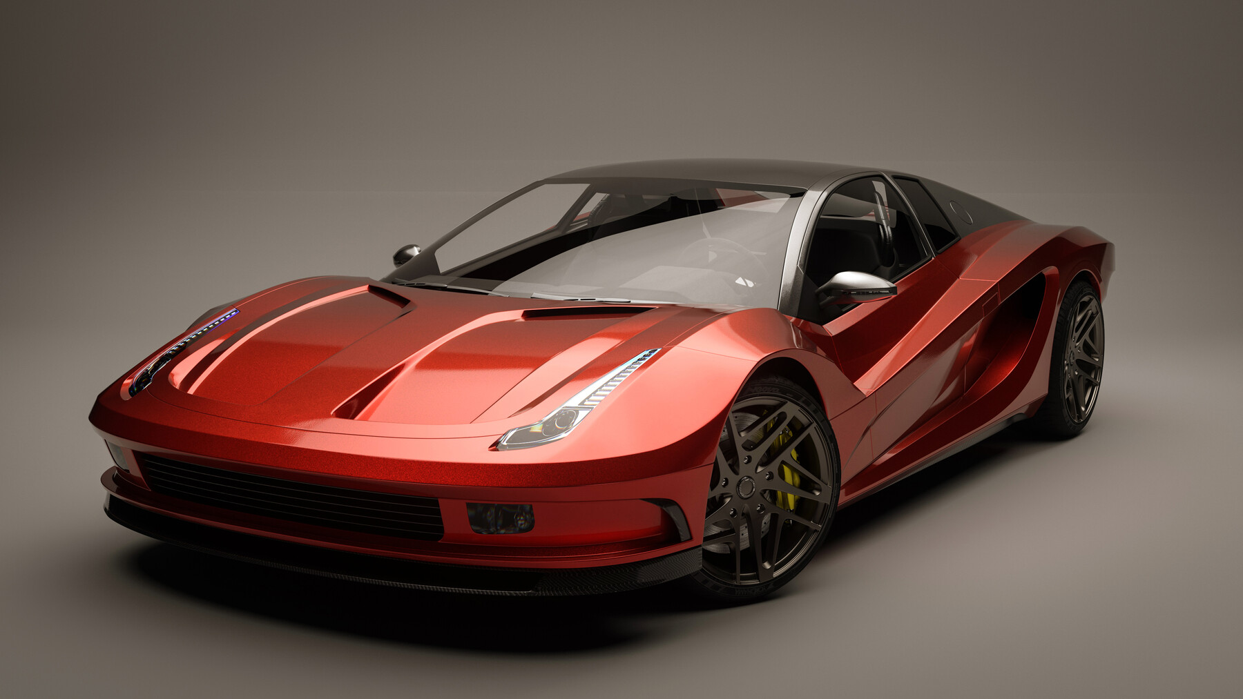 ArtStation - Concept car - Testarossa remake | Game Assets