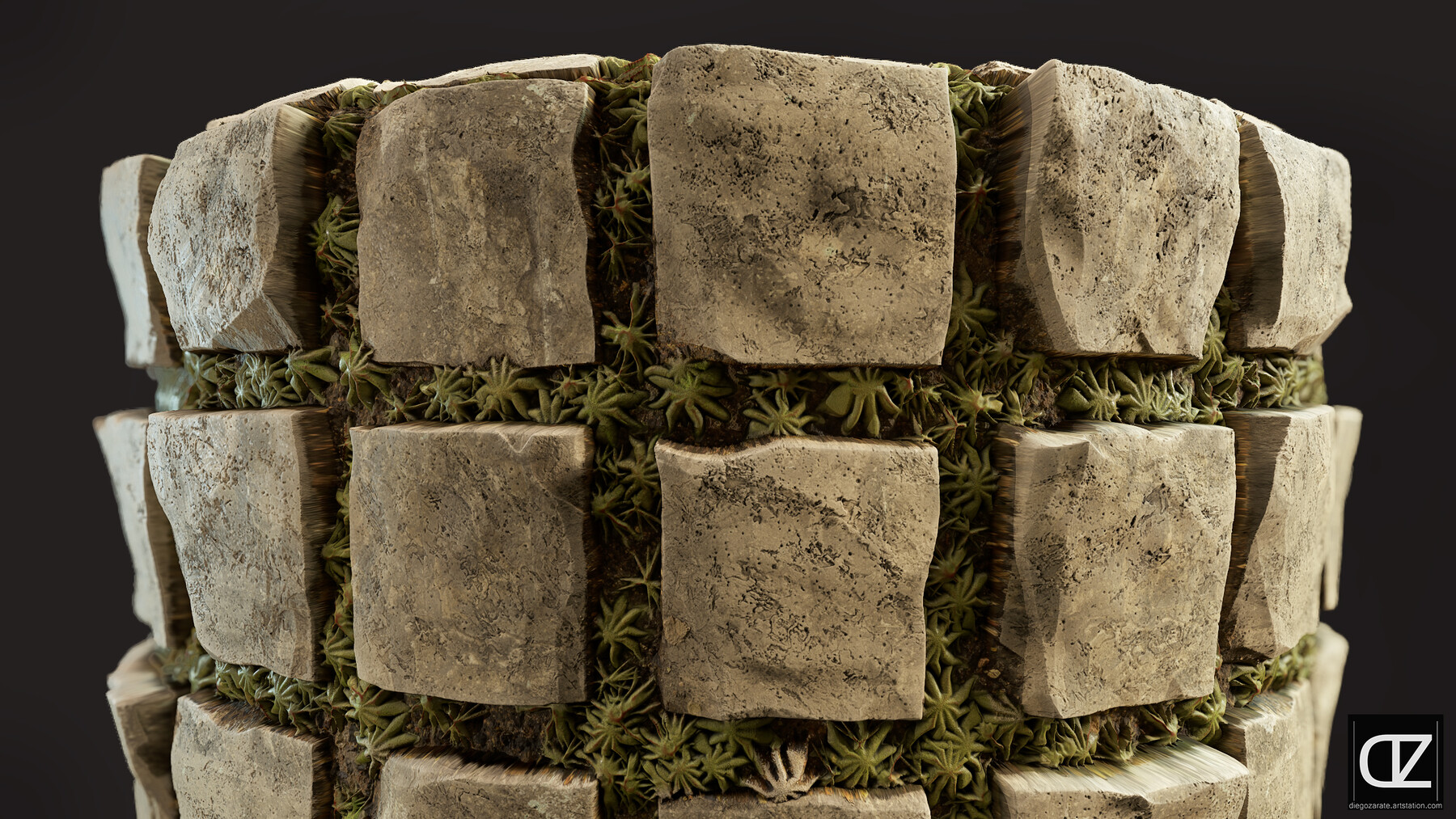 ArtStation - PBR - STYLIZED STONE BLOCKS - 4K MATERIAL | Game Assets