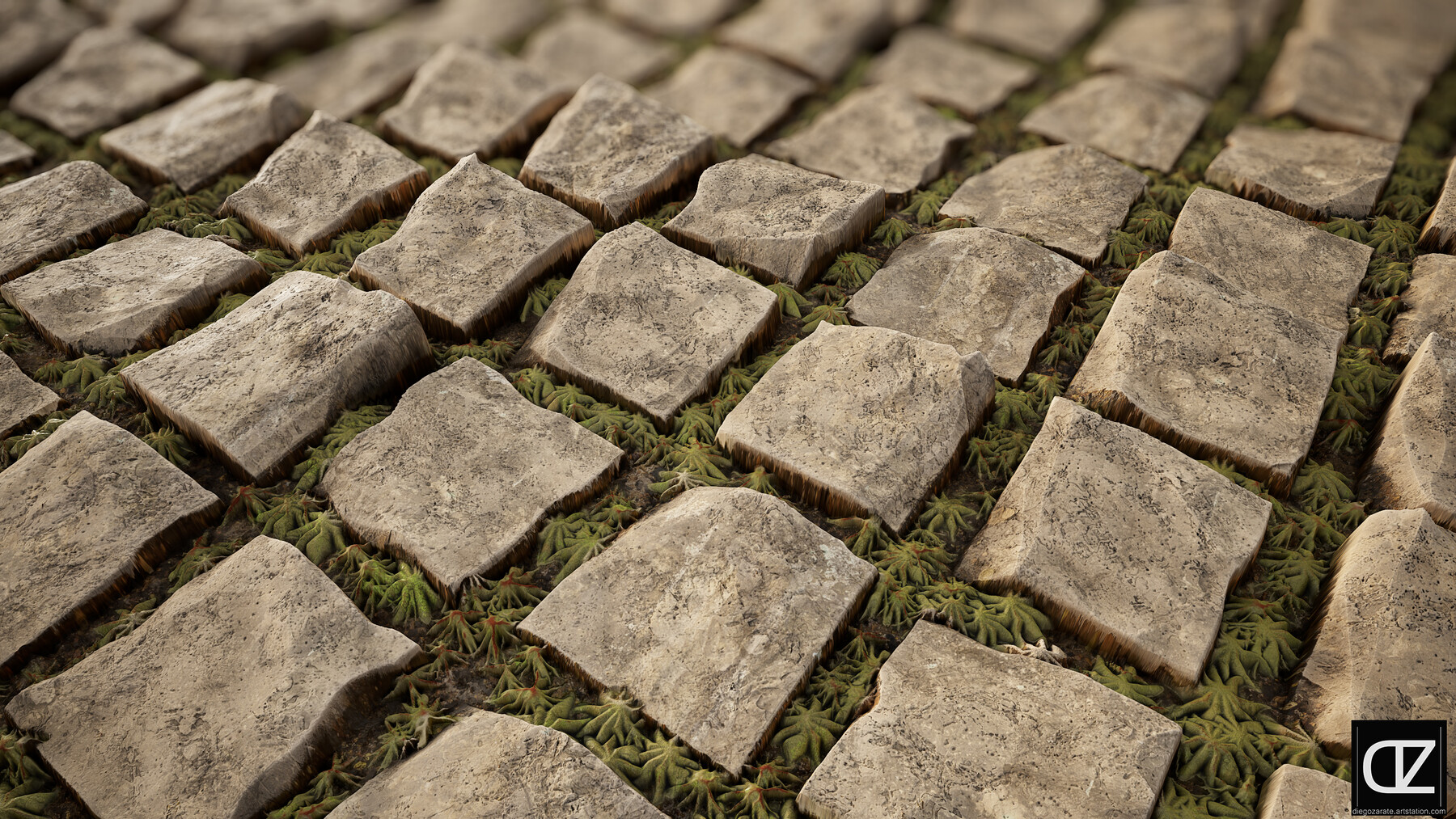 ArtStation - PBR - STYLIZED STONE BLOCKS - 4K MATERIAL | Game Assets