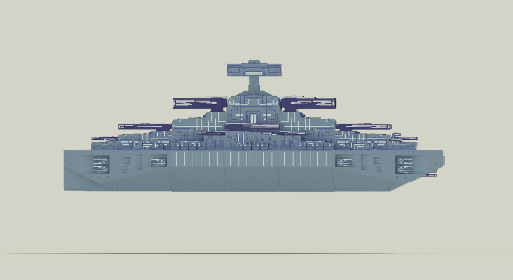 ArtStation - 3d voxel iso space ship | Game Assets