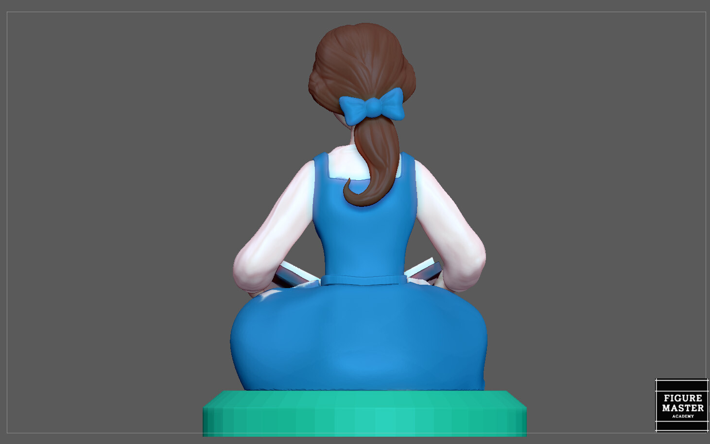 ArtStation - BELLE PRINCESS STATUE BEAUTY AND THE BEAST DISNEY ANIME 3D ...