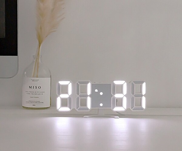ArtStation - Brightness Control 3D LED Clock Alarm Clock | Resources