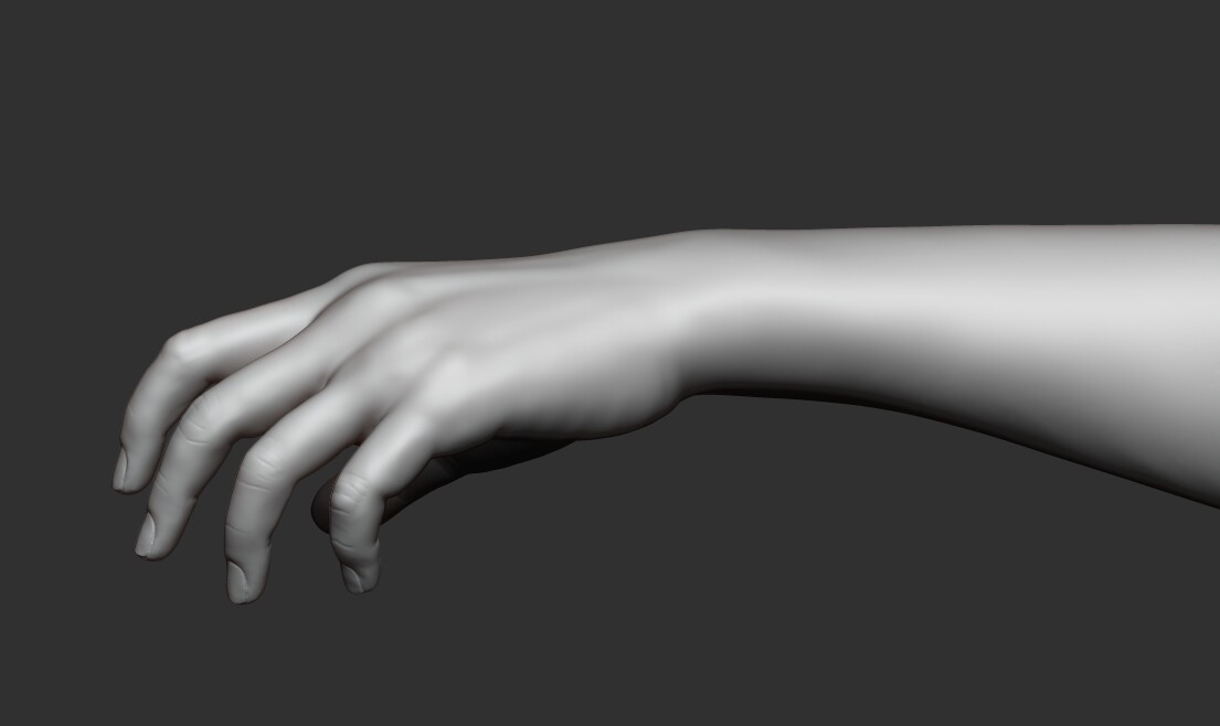 ArtStation - Woman Hand Base Mesh | Resources