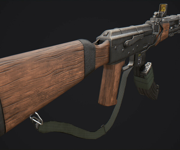ArtStation - Elysium AK Rifle | Game Assets