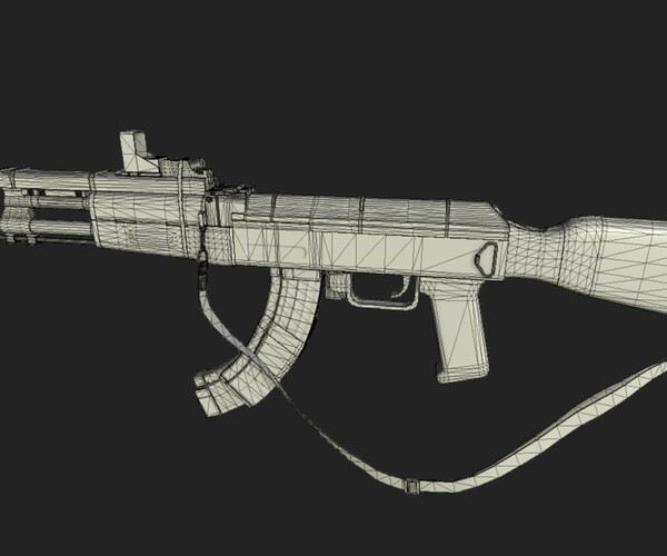 ArtStation - Elysium AK Rifle | Game Assets