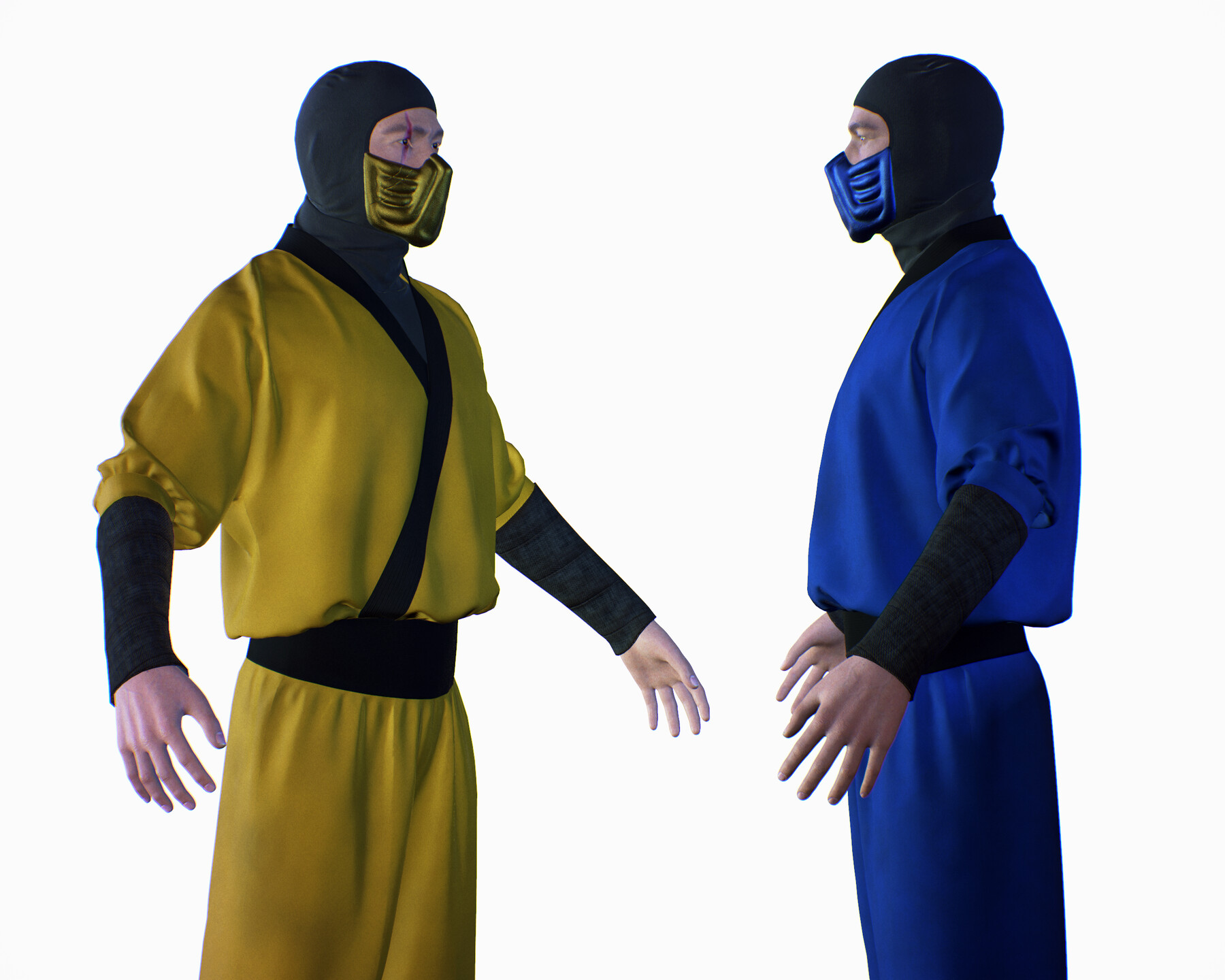 ArtStation - Ninja 02 Low-poly | Game Assets