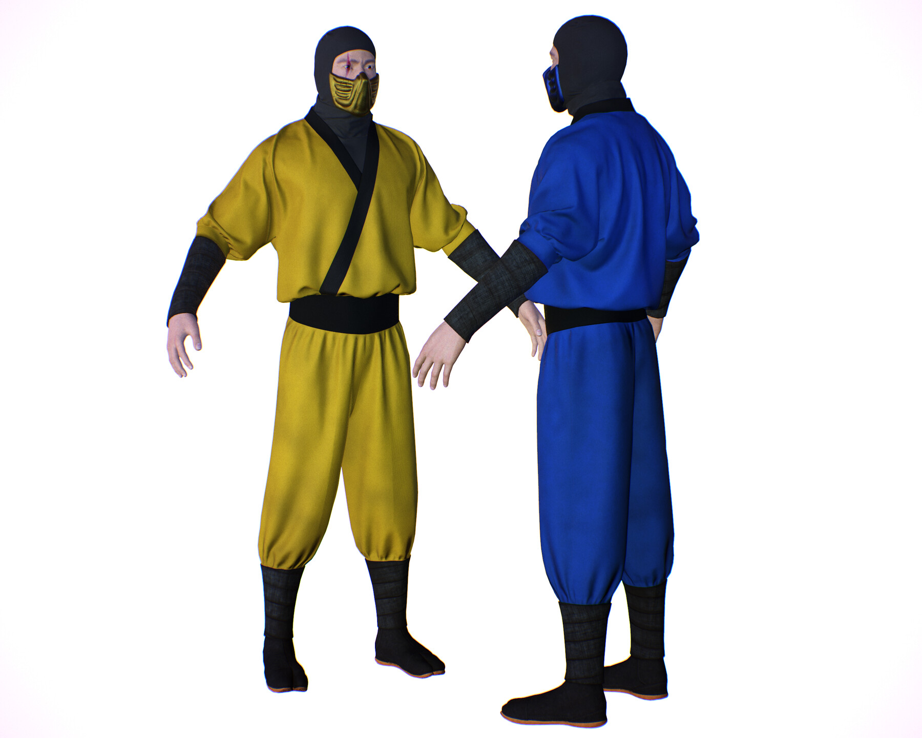 ArtStation - Ninja 02 Low-poly | Game Assets