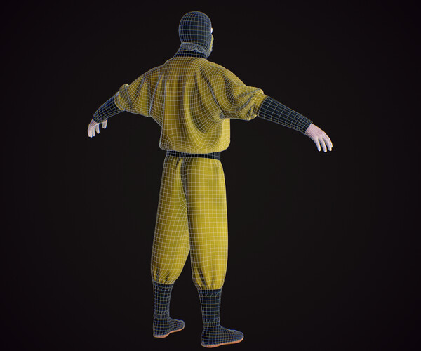 ArtStation - Ninja 02 Low-poly | Game Assets