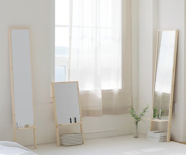 ArtStation - Wood storage full body mirror | Resources