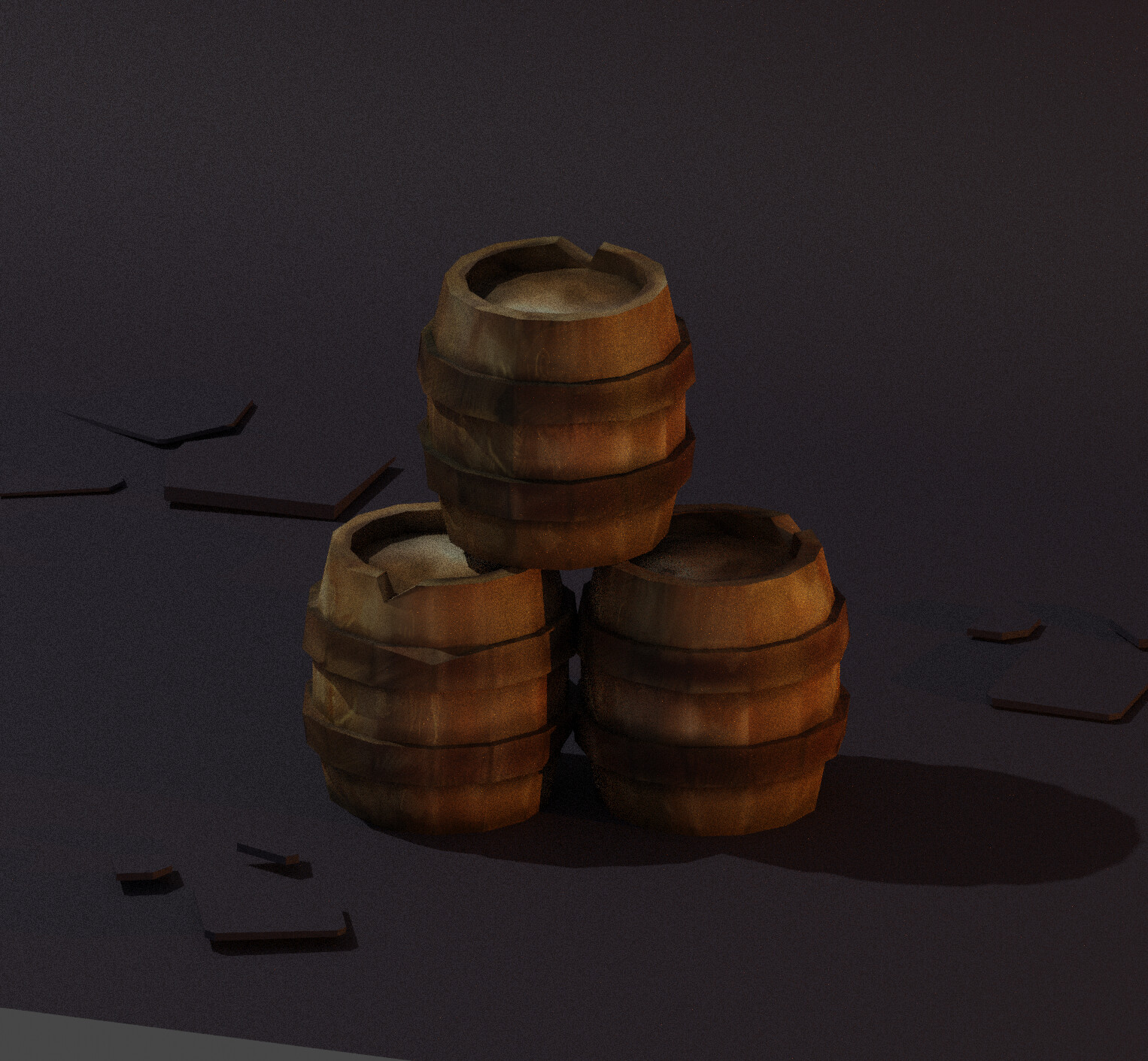 ArtStation - Stylized Oak Barrel | Game Assets