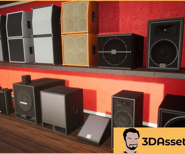 ArtStation - Speakers Vol 1 For Unreal Engine | Game Assets
