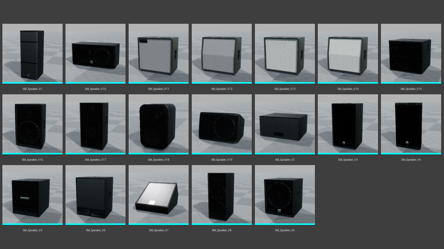 ArtStation - Speakers Vol 1 For Unreal Engine | Game Assets