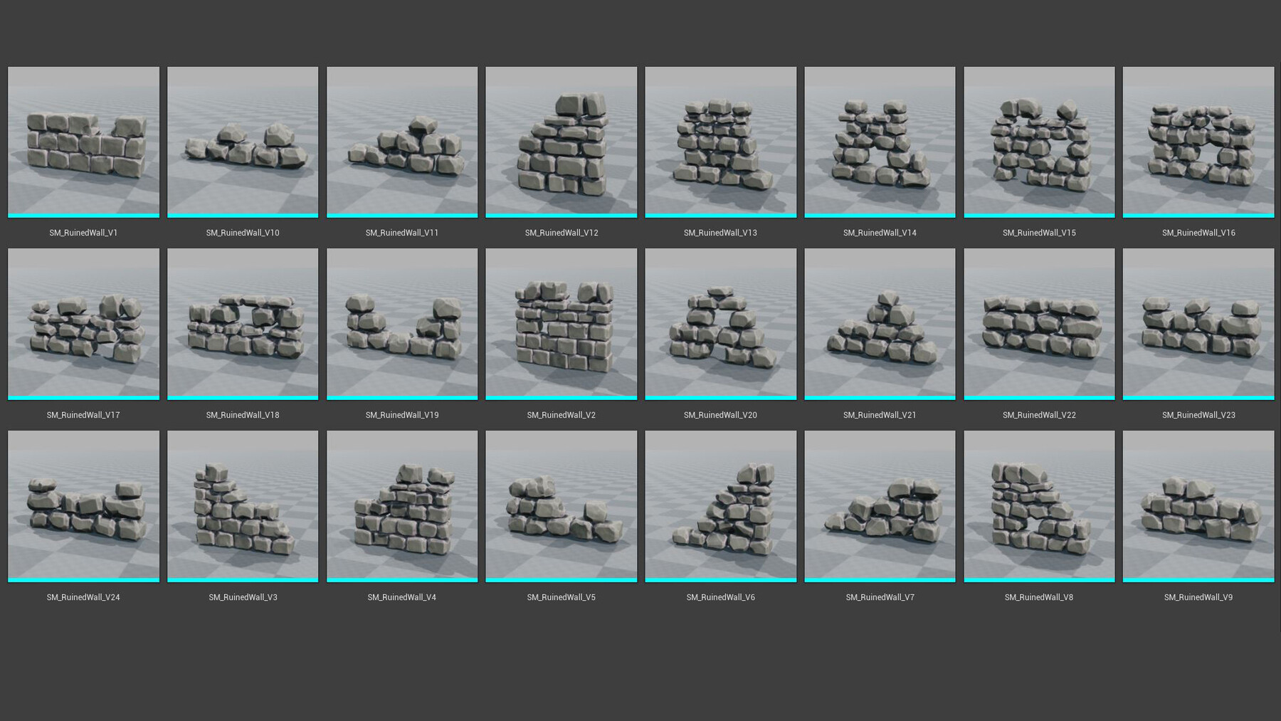 ArtStation - Stylized Walls Vol 1 For Unreal Engine | Game Assets