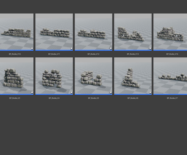 ArtStation - Stylized Walls Vol 1 For Unreal Engine | Game Assets