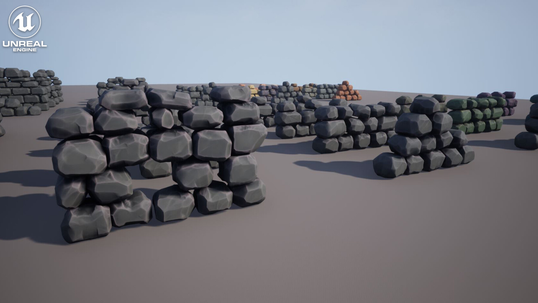 ArtStation - Stylized Walls Vol 1 For Unreal Engine | Game Assets