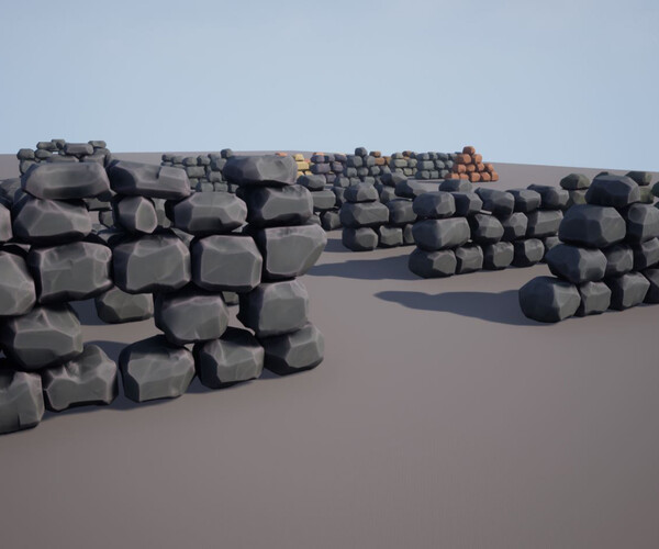 ArtStation - Stylized Walls Vol 1 For Unreal Engine | Game Assets