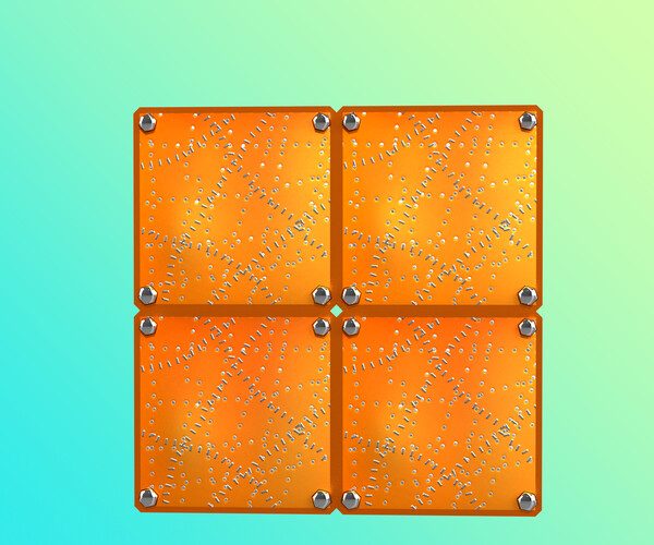 ArtStation - Metal plate. Stylized 3D model | Resources