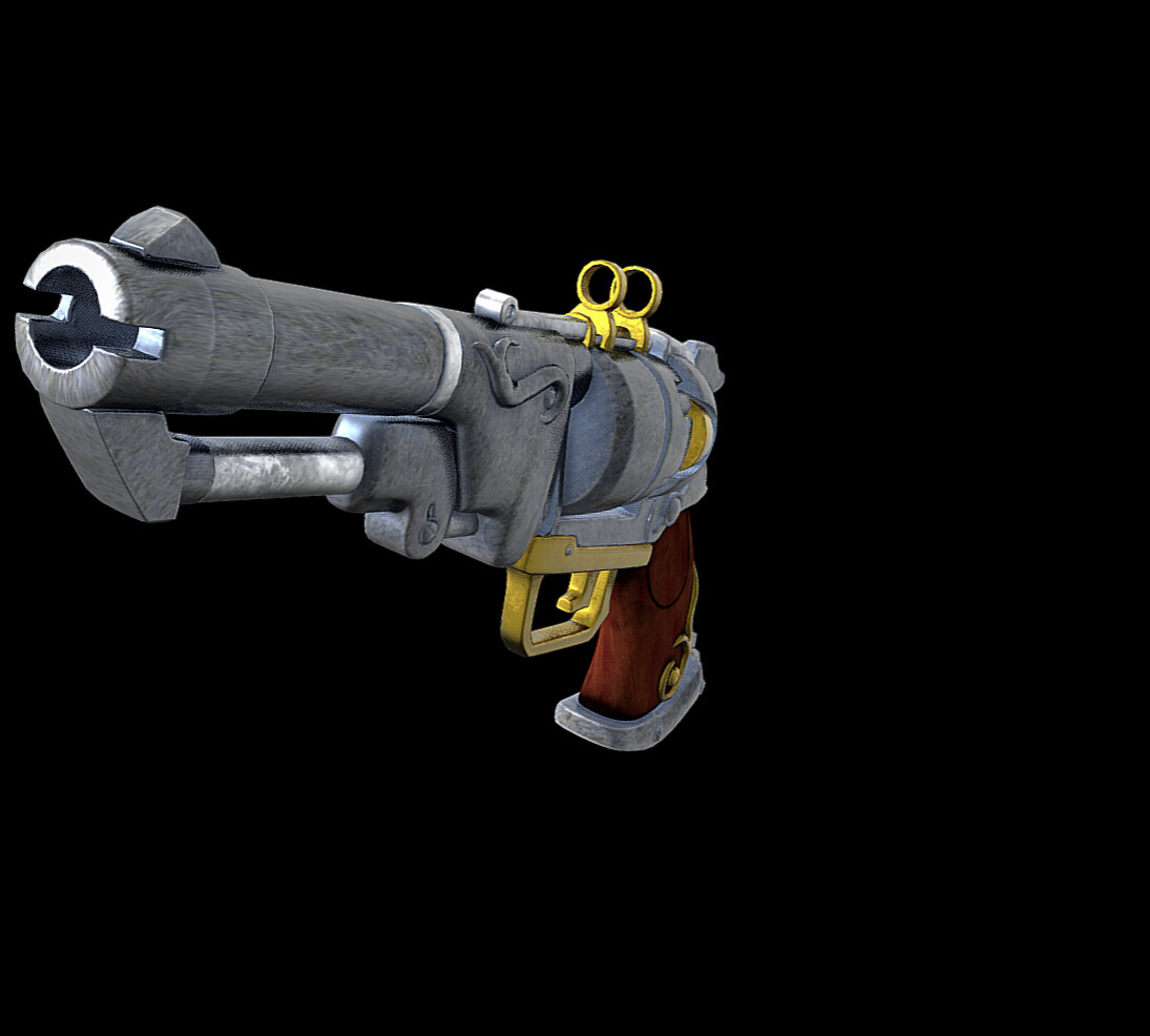 ArtStation - McCree Sherlock Skin Gun | Game Assets