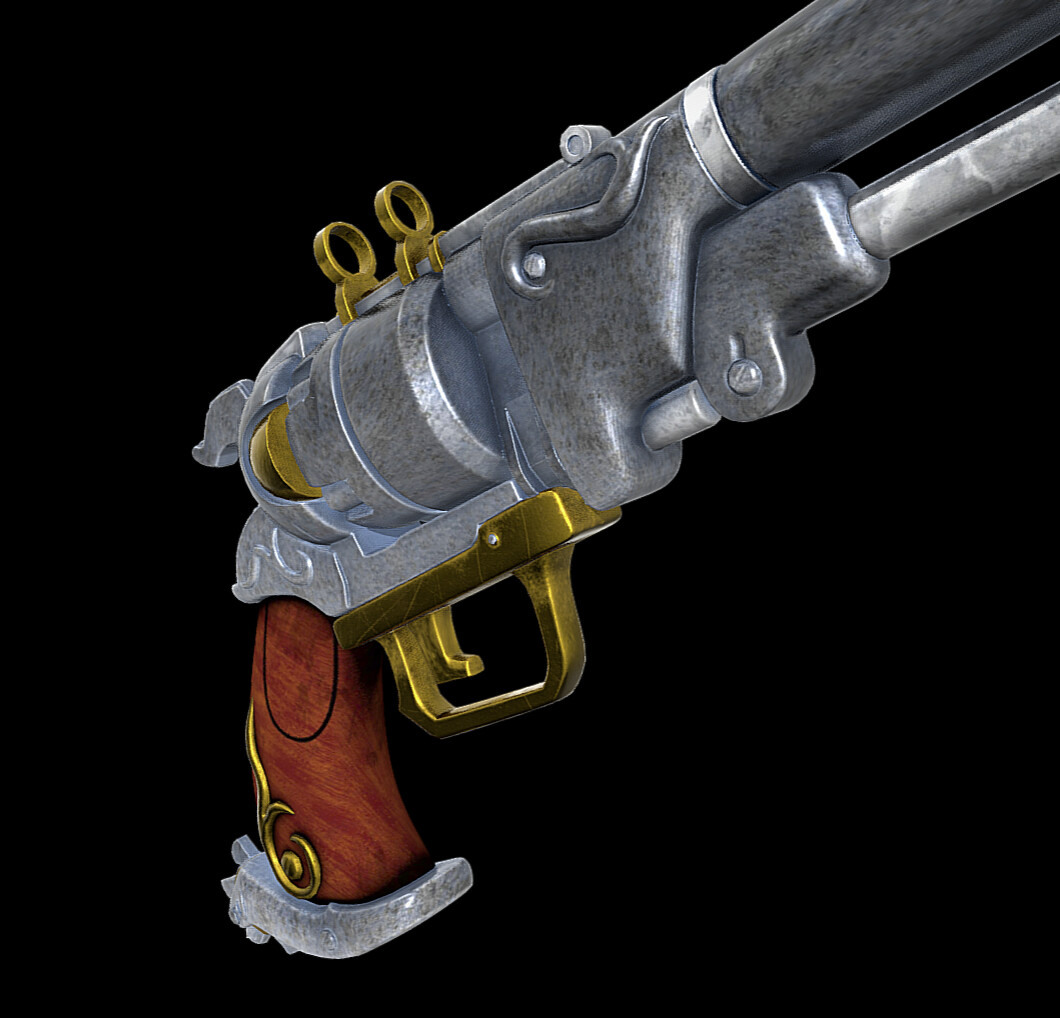 ArtStation - McCree Sherlock Skin Gun | Game Assets