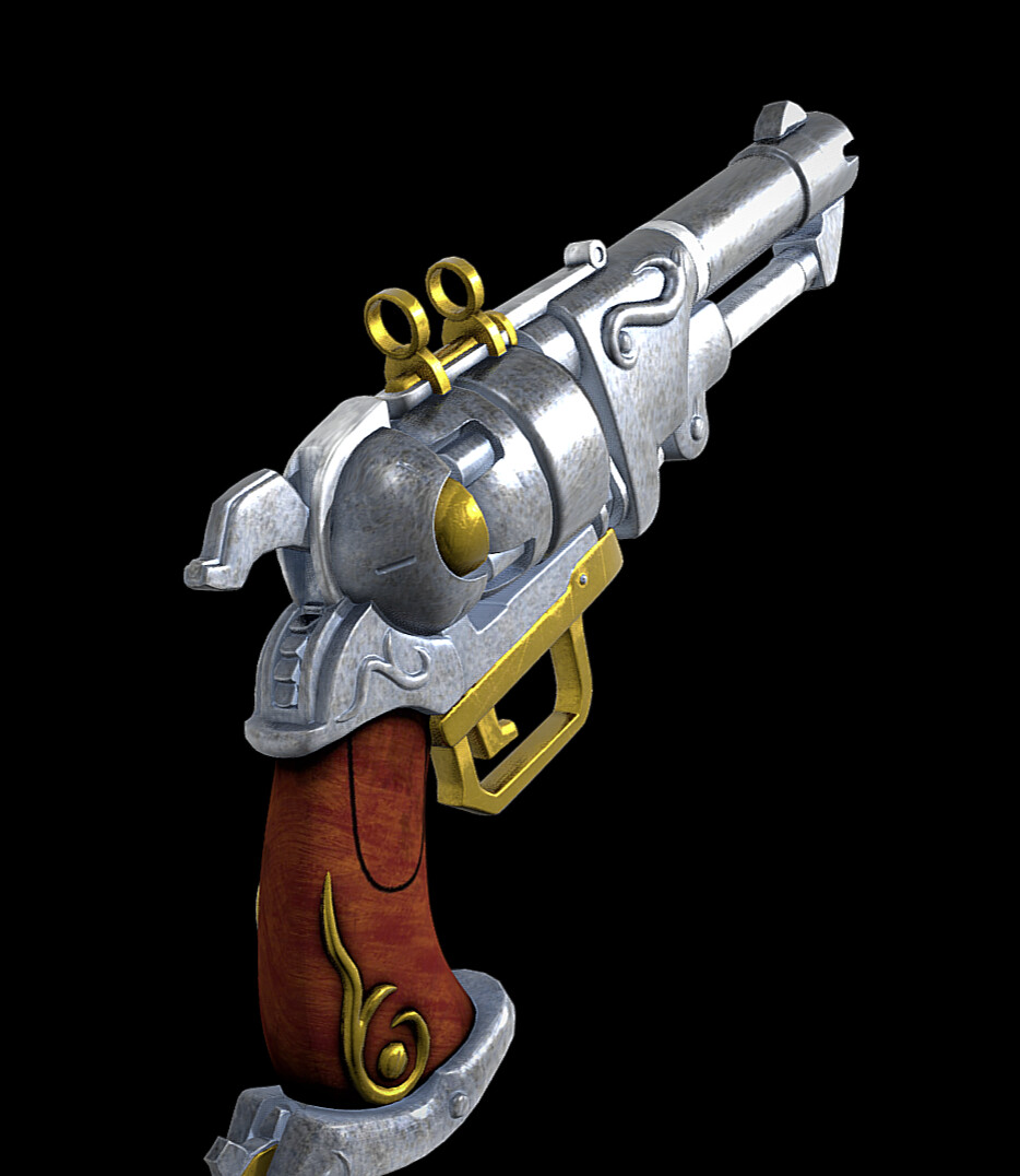 ArtStation - McCree Sherlock Skin Gun | Game Assets