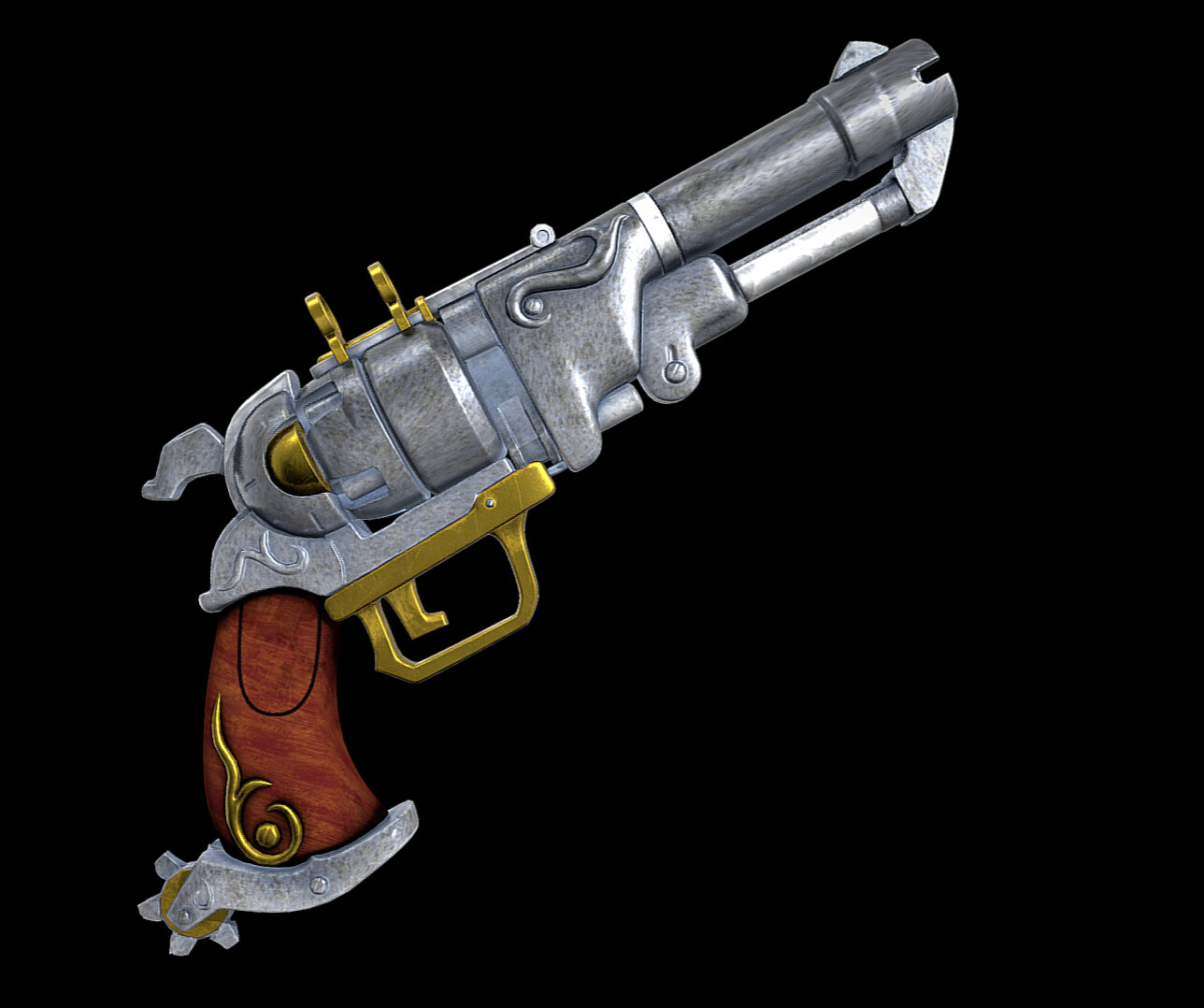 ArtStation - McCree Sherlock Skin Gun | Game Assets